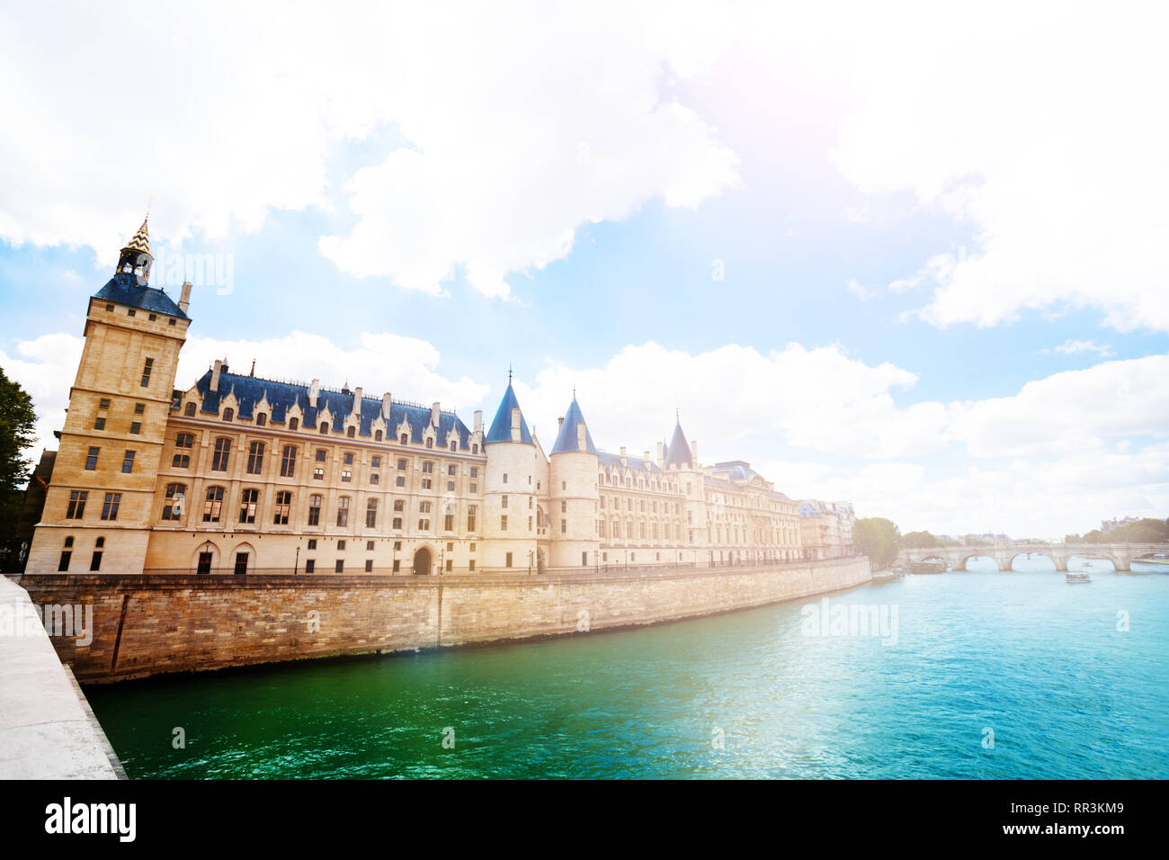 Paris Supreme Court Cour over Seine river Stock Photo - Alamy