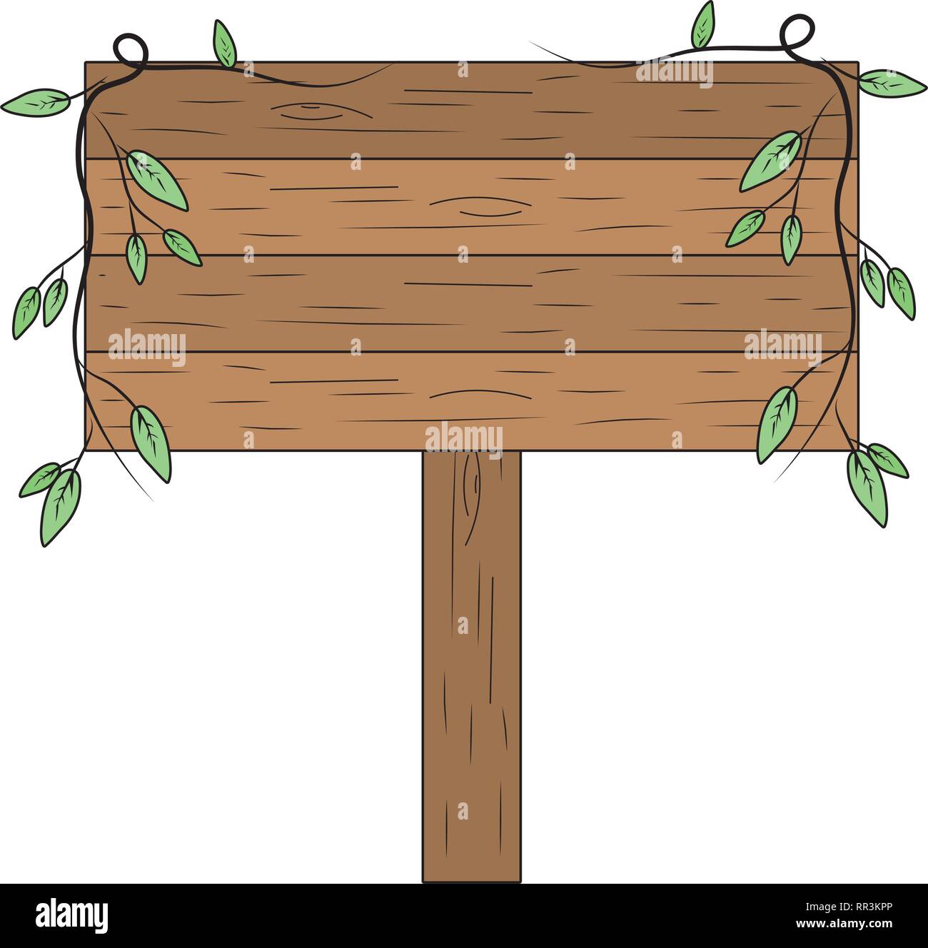 Wood Cartoon Sign
