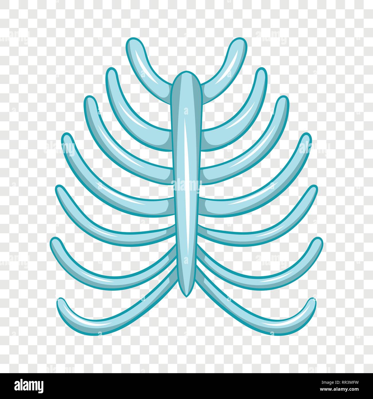 Ribs icon, cartoon style Stock Vector Image & Art - Alamy