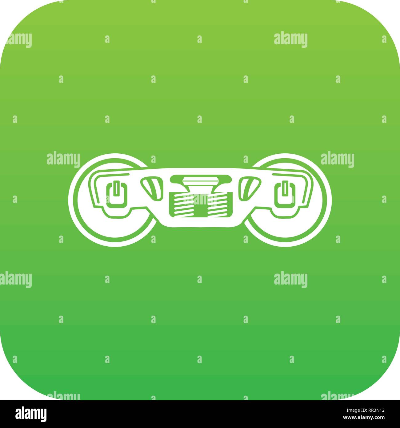 Train wheels icon green vector Stock Vector Image & Art - Alamy