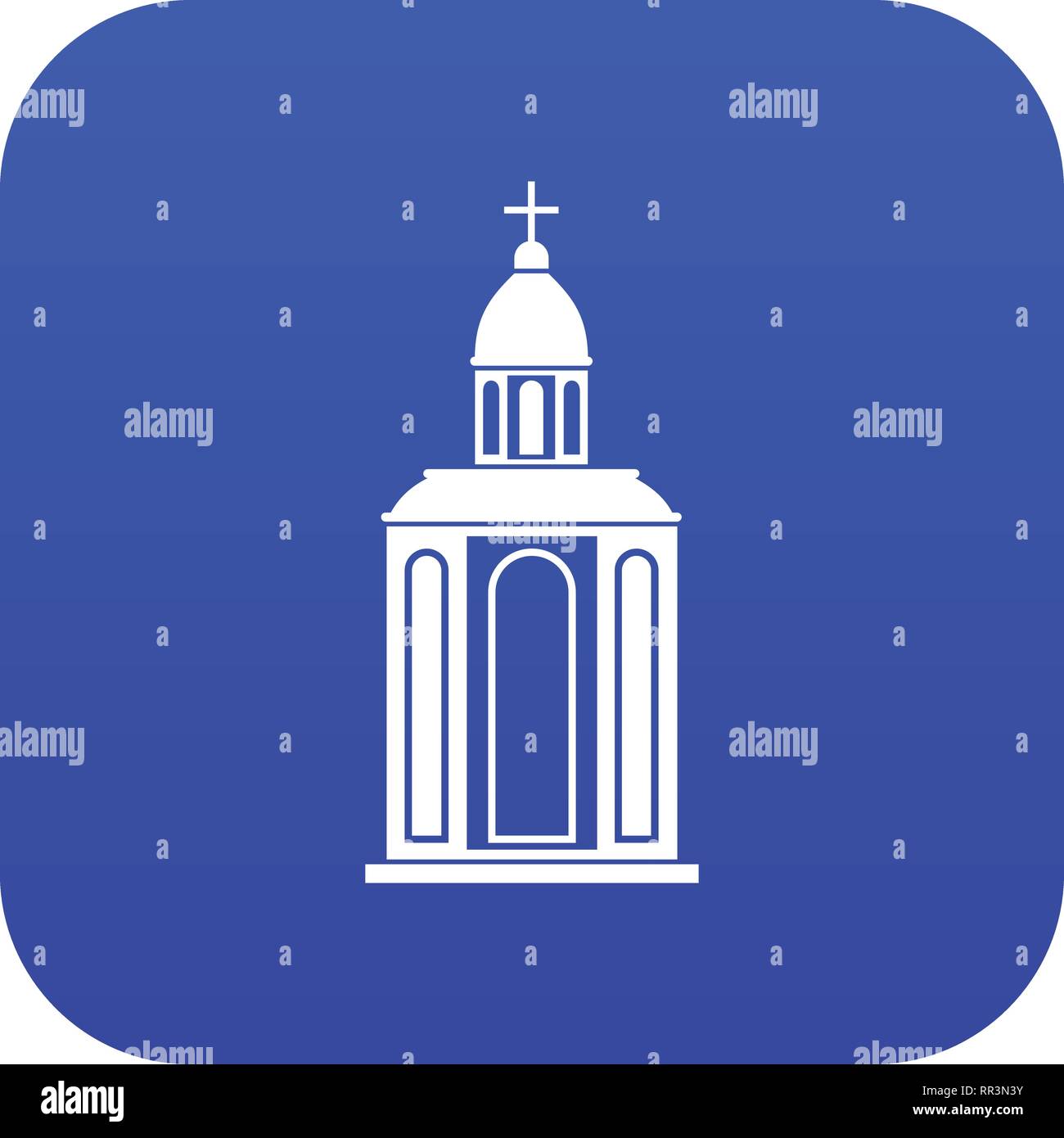 Church icon digital blue Stock Vector Image & Art - Alamy
