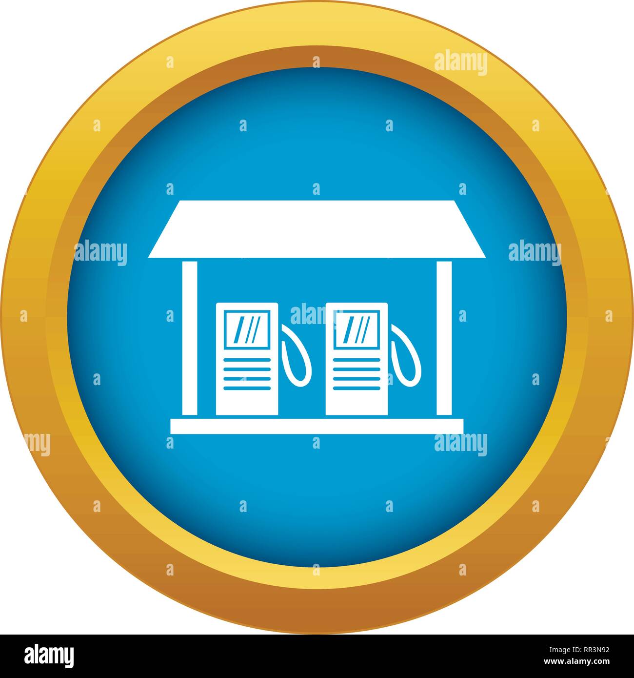 Gas station icon blue vector isolated Stock Vector Image & Art - Alamy