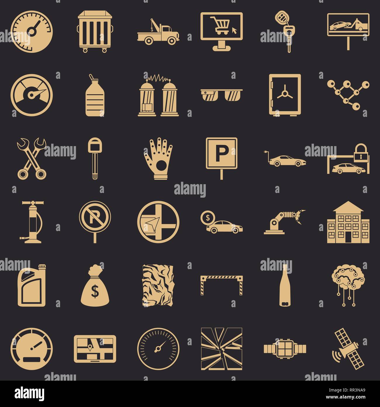 Repair car repair icons set, simple style Stock Vector Image & Art - Alamy