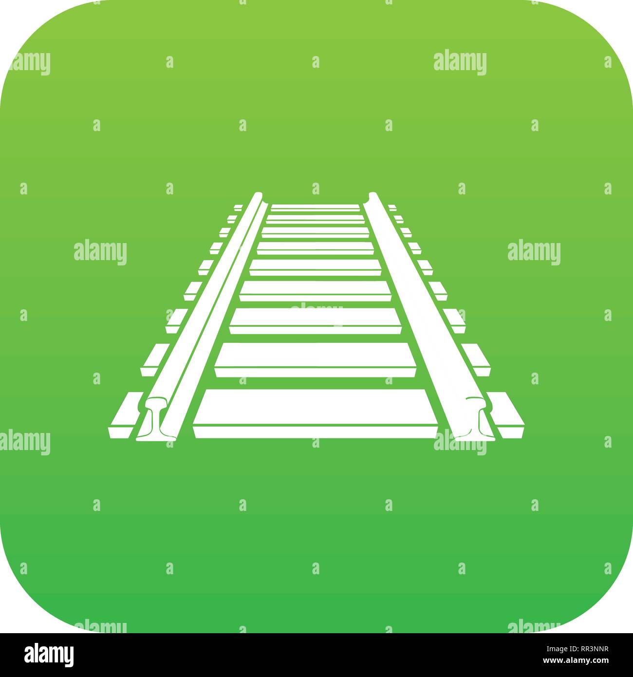 Railway icon green vector Stock Vector Image & Art - Alamy