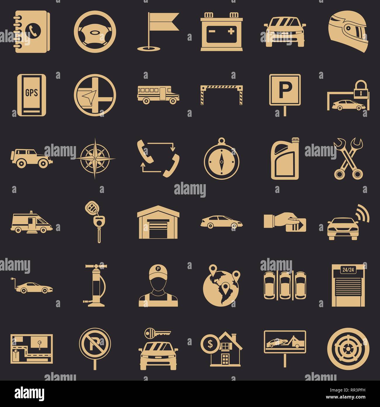 Maintenance icons set, simple style Stock Vector Image & Art - Alamy