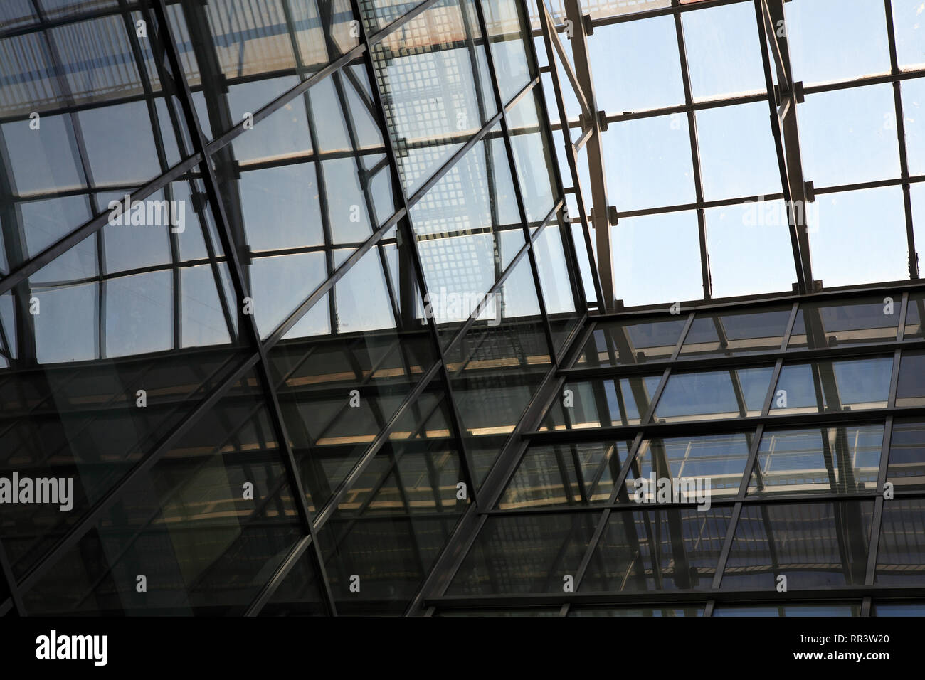 glass roof of building Stock Photo - Alamy