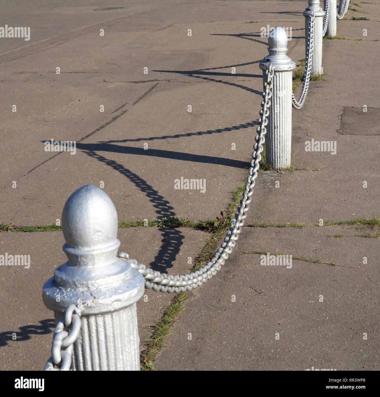 fence of river port Stock Photo - Alamy