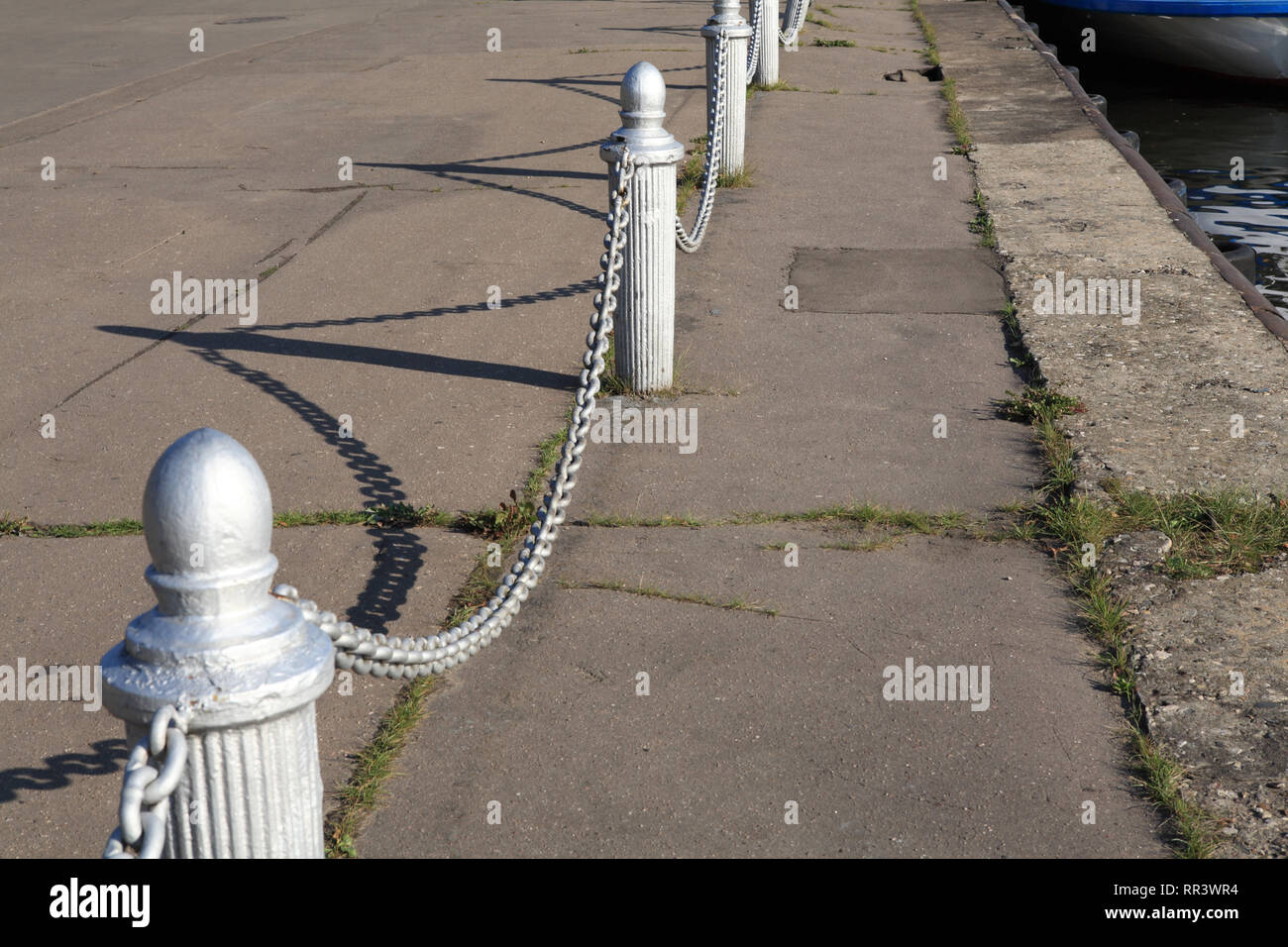 fence of river port Stock Photo - Alamy