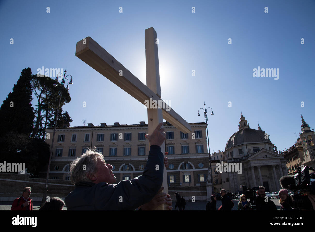 Rome, Italy. 23rd Feb, 2019. March organized in Rome by victims of ...