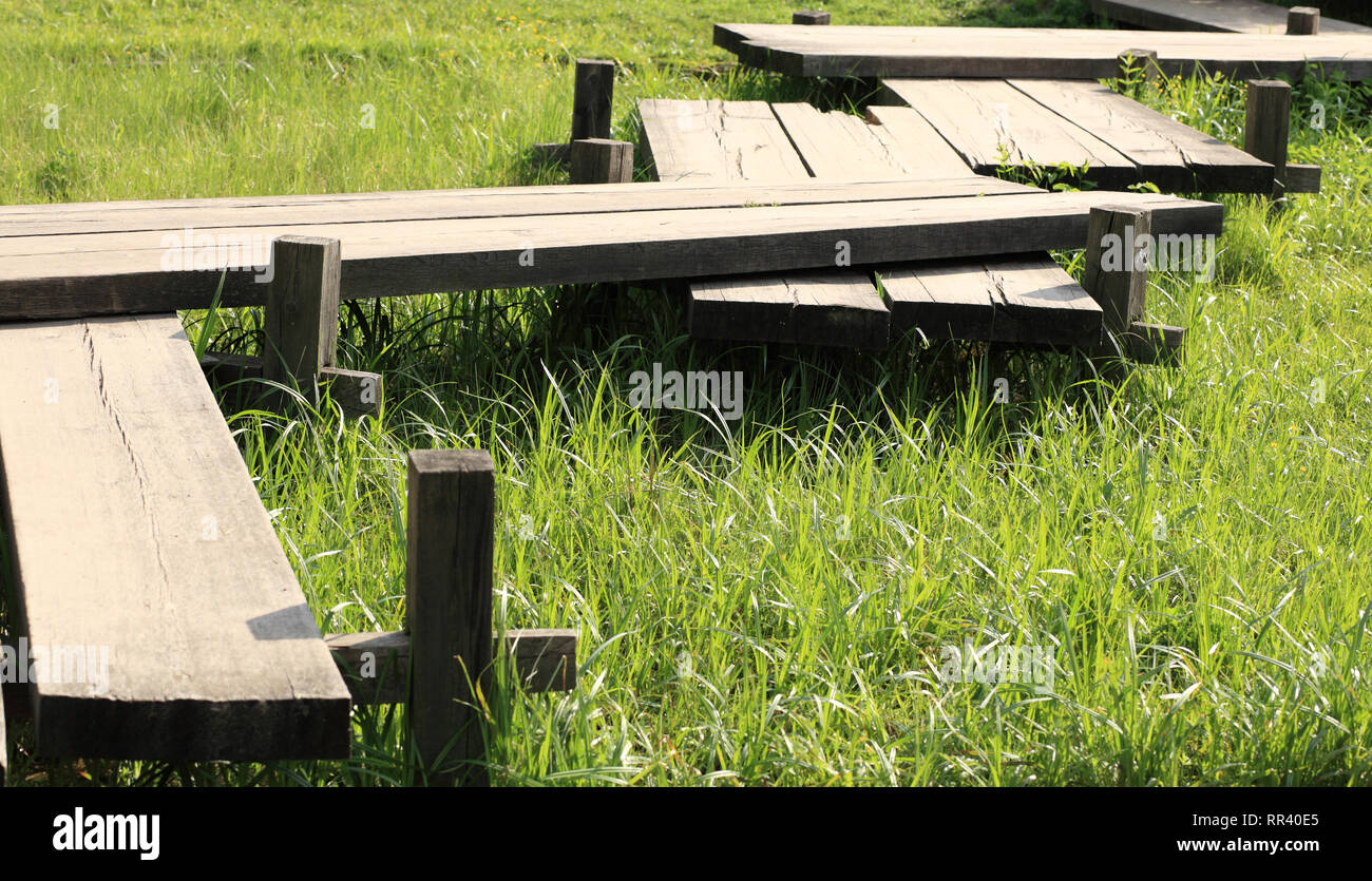 wood bridge in japan garden at day Stock Photo - Alamy
