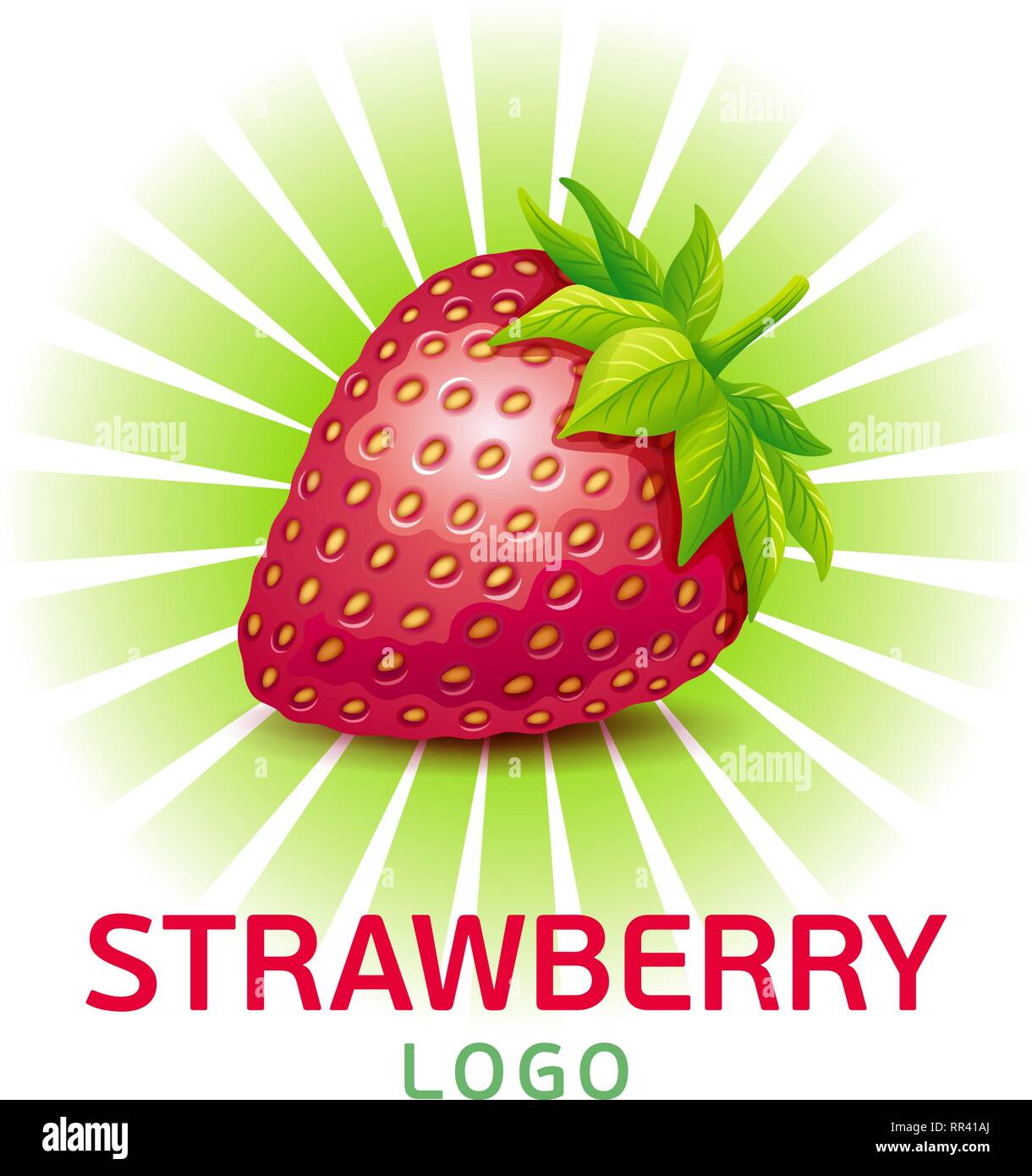 Strawberry vector logo Stock Vector Image & Art - Alamy