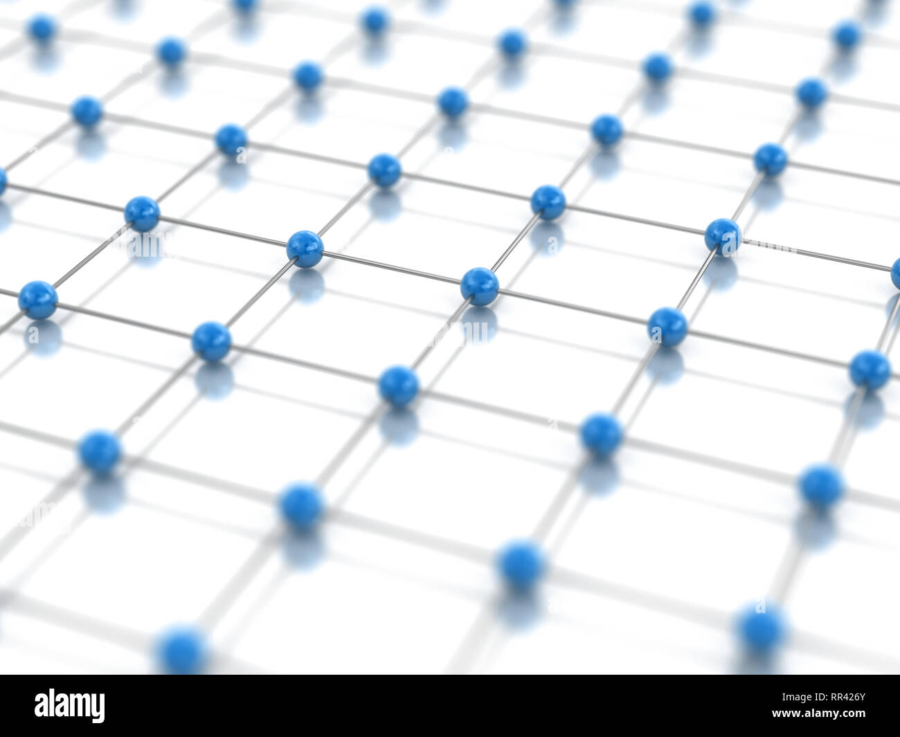 Silver network concept. Image with clipping path Stock Photo - Alamy