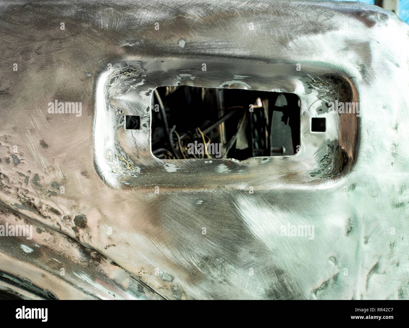 Texture of shiny scratch surface steel body of car Stock Photo - Alamy