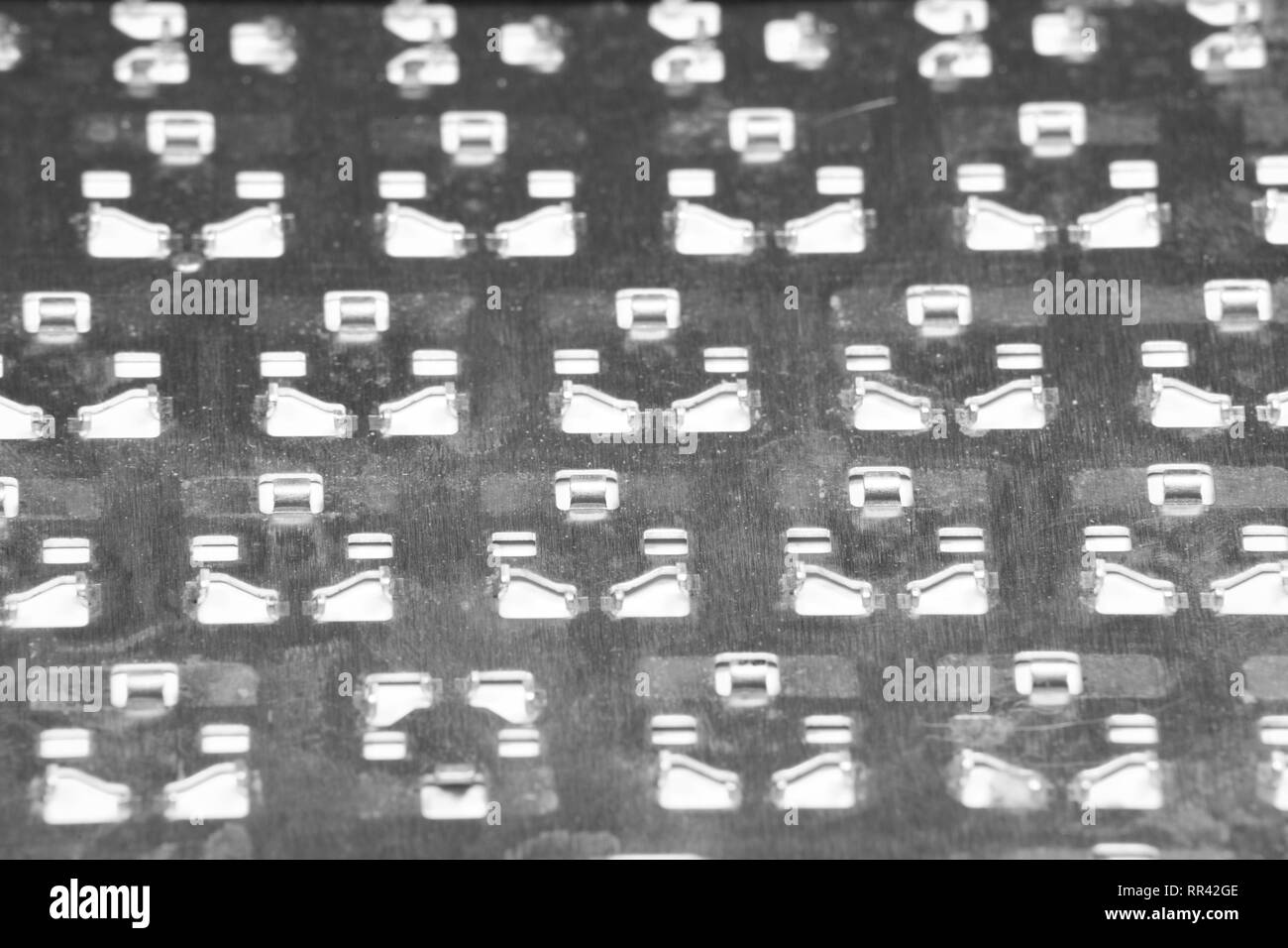 notebook metal keyboard membrane Stock Photo - Alamy