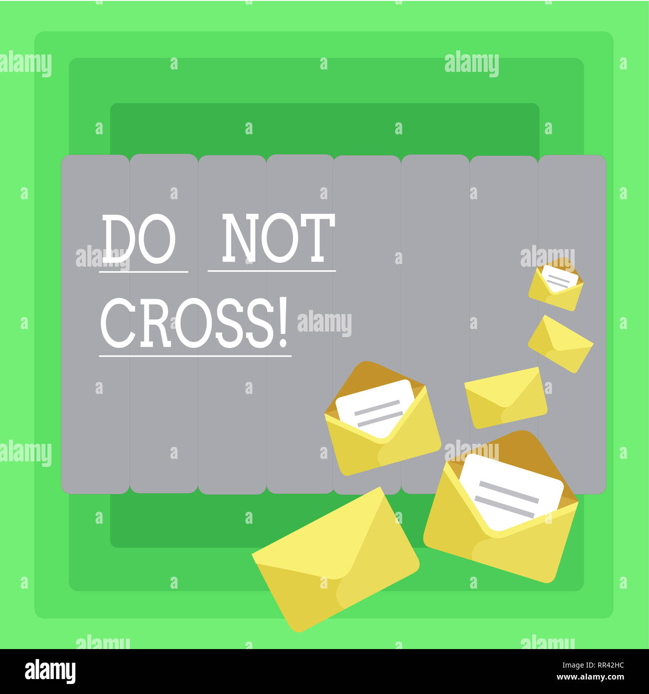 Word writing text Do Not Cross. Business concept for Crossing is forbidden dangerous caution ...