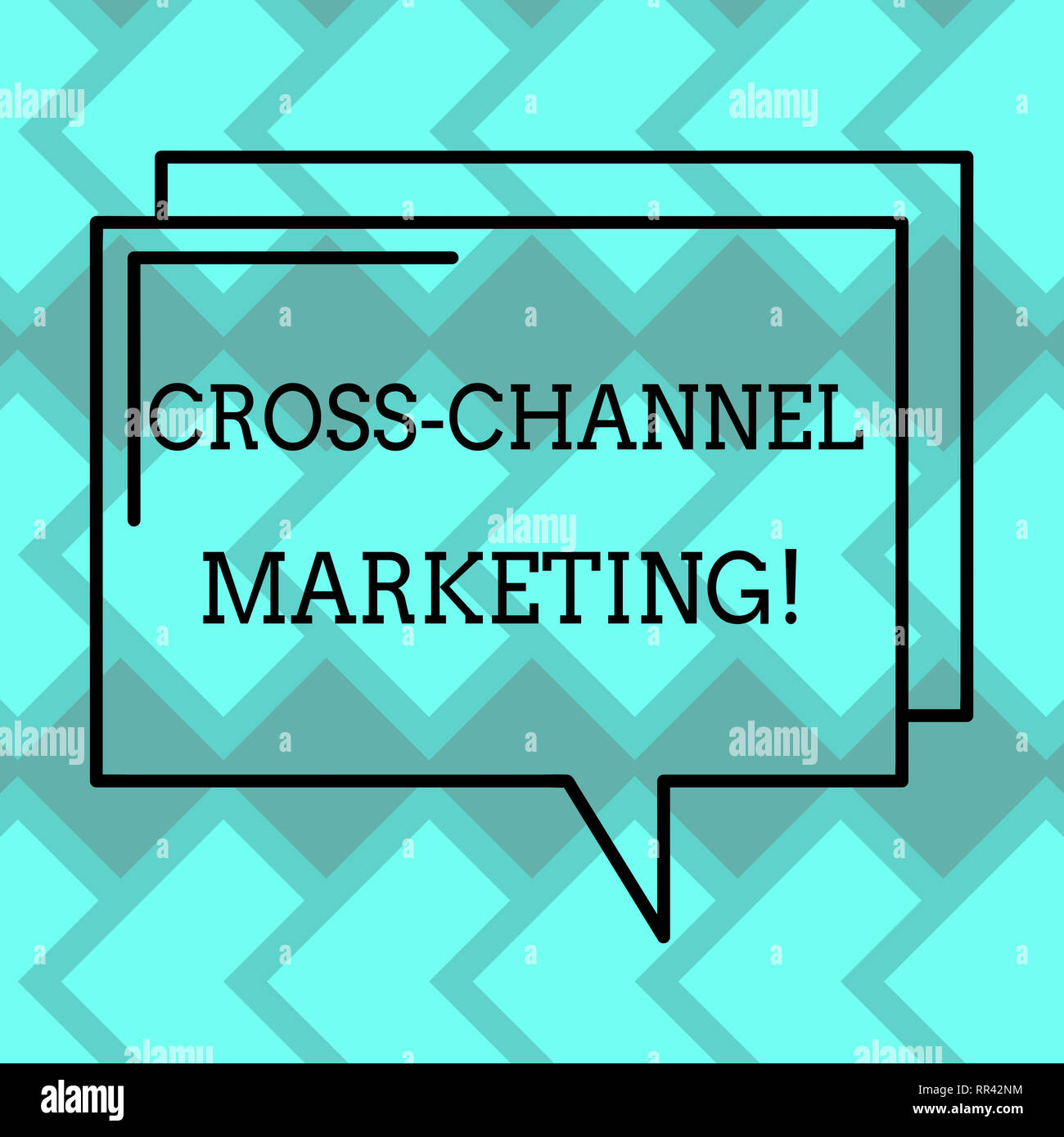 Text sign showing Cross Channel Marketing. Conceptual photo Engaging ...