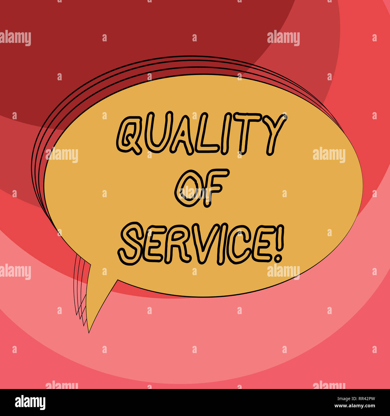 Conceptual hand writing showing Quality Of Service. Business photo ...