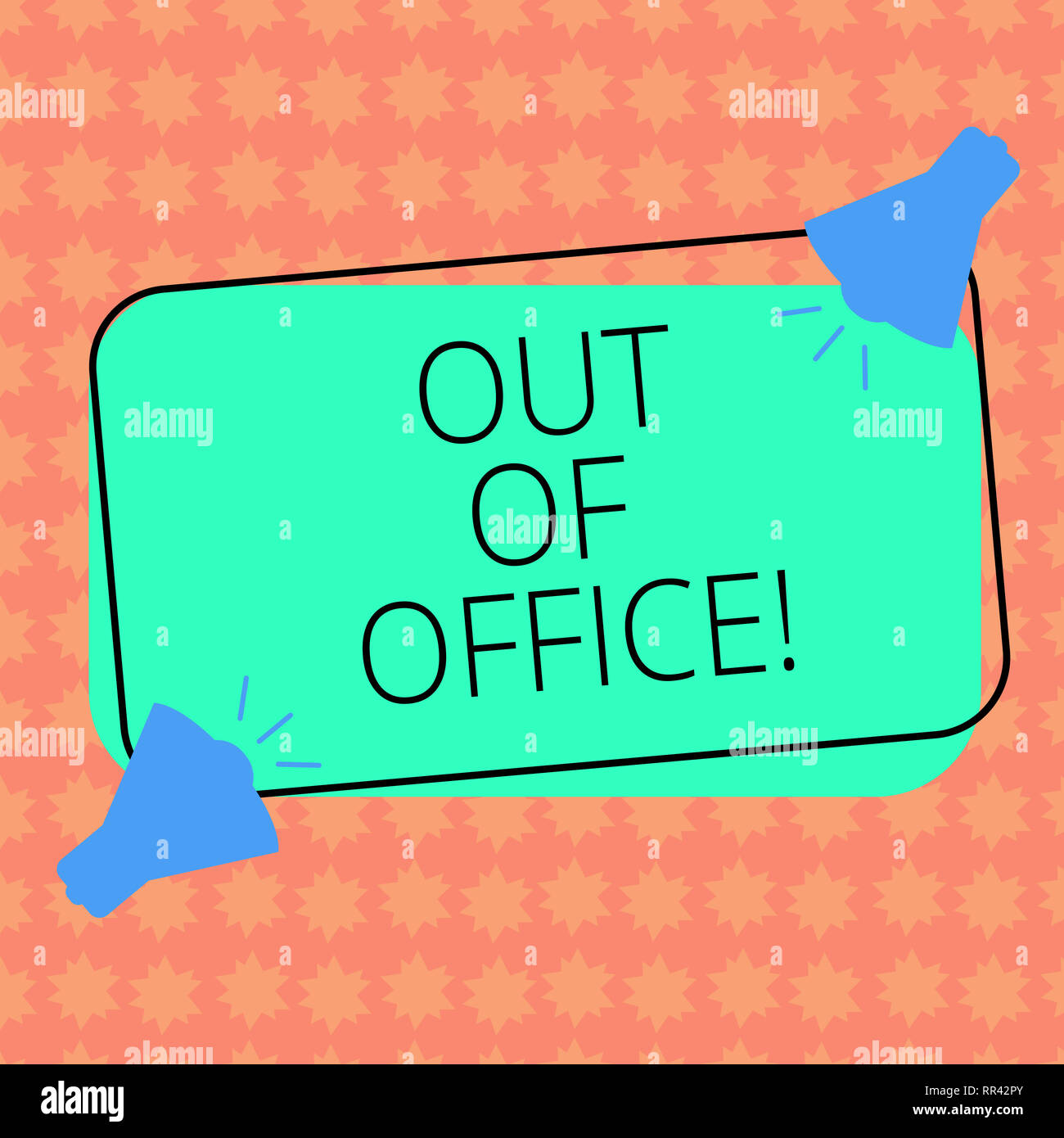 Writing note showingOut Of Office. Business photo showcasing Outside ...