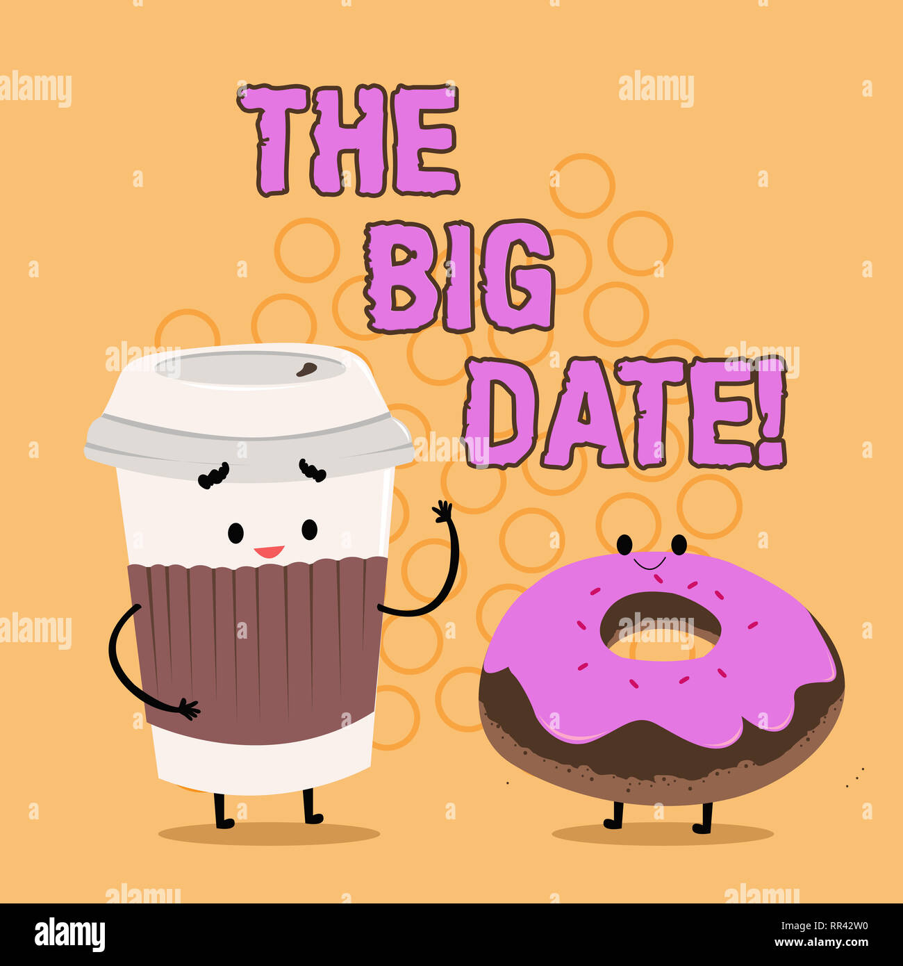 Word writing text The Big Date. Business concept for Important day for a couple relationship ...