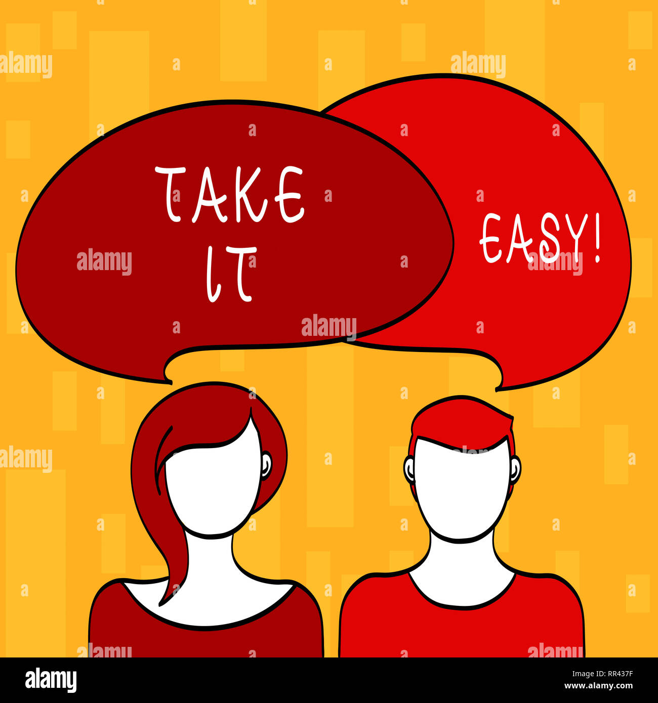 Handwriting text Take It Easy. Concept meaning Be relaxed do not worry ...