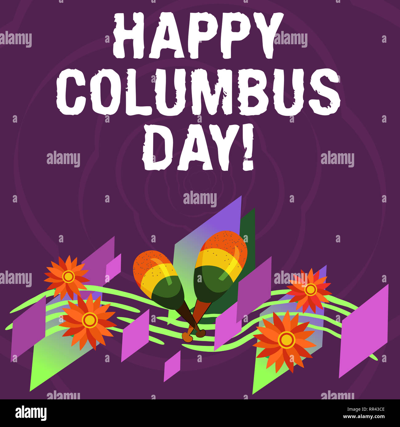Handwriting text Happy Columbus Day. Concept meaning holiday ...
