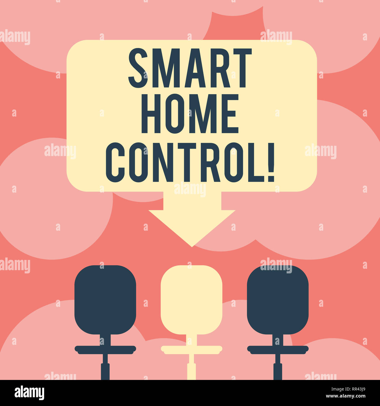 Writing note showing Smart Home Control. Business photo showcasing ...
