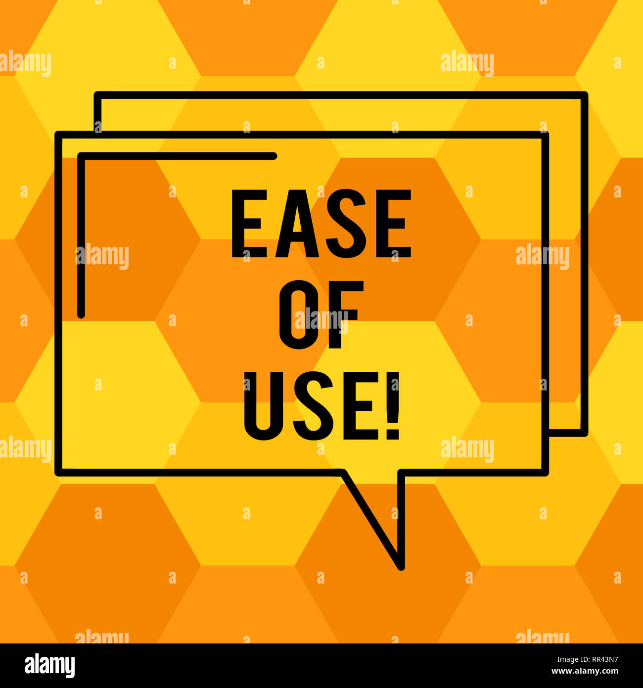 Handwriting text writing Ease Of Use. Concept meaning User friendly easy to operate simple ...