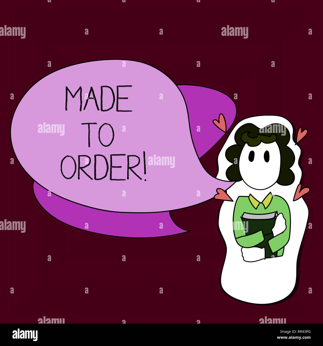 Writing note showingMade To Order. Business photo showcasing Something ...