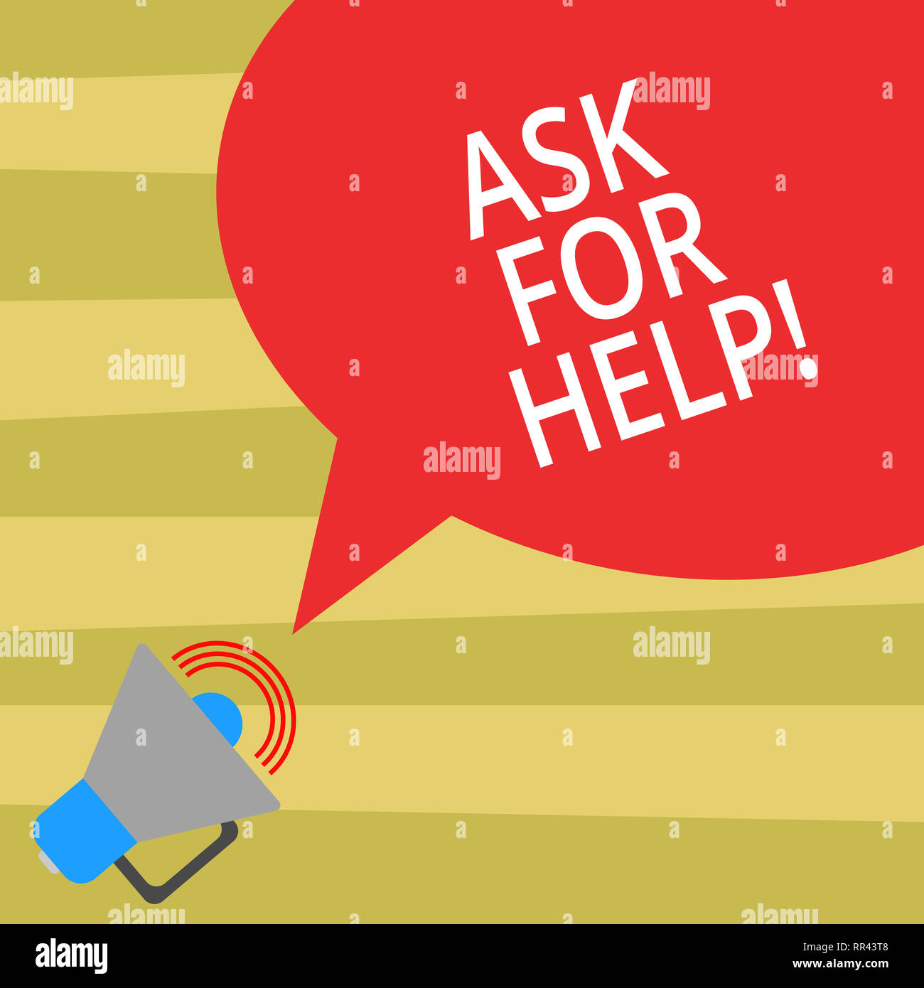 Text sign showing Ask For Help. Conceptual photo Request to support ...