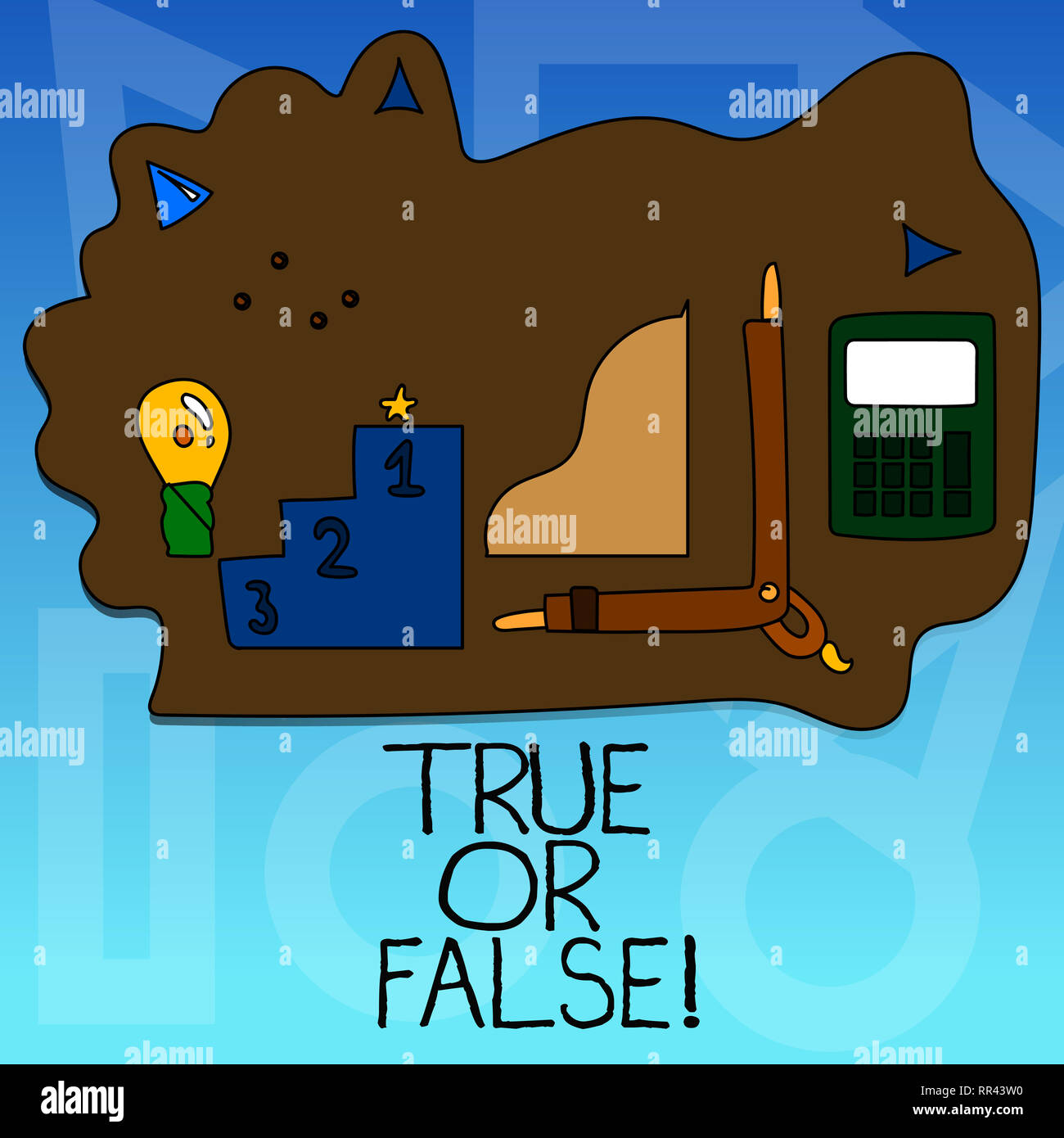 Conceptual hand writing showing True Or False. Business photo text ...