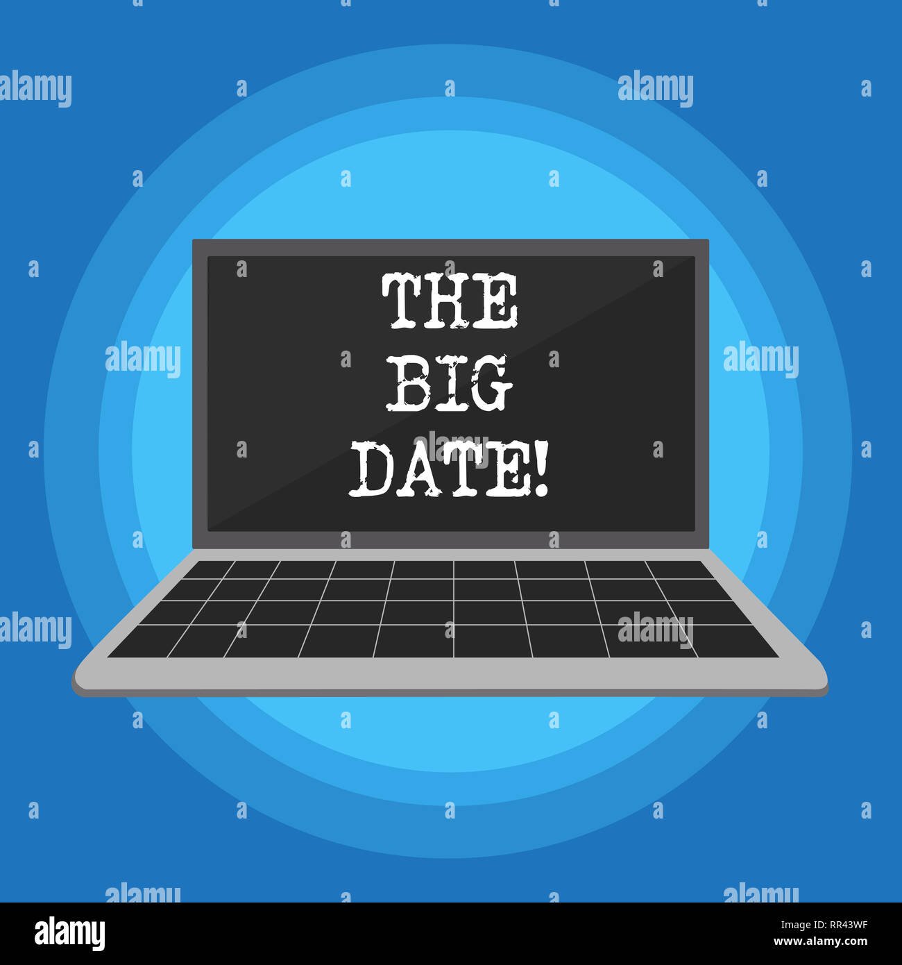 Handwriting text The Big Date. Concept meaning Important day for a ...