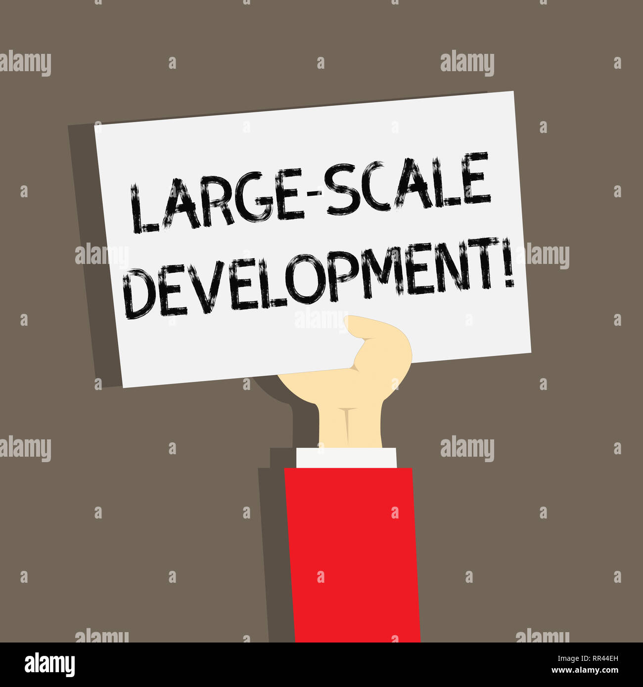 Word writing text Large Scale Development. Business concept for Develop ...