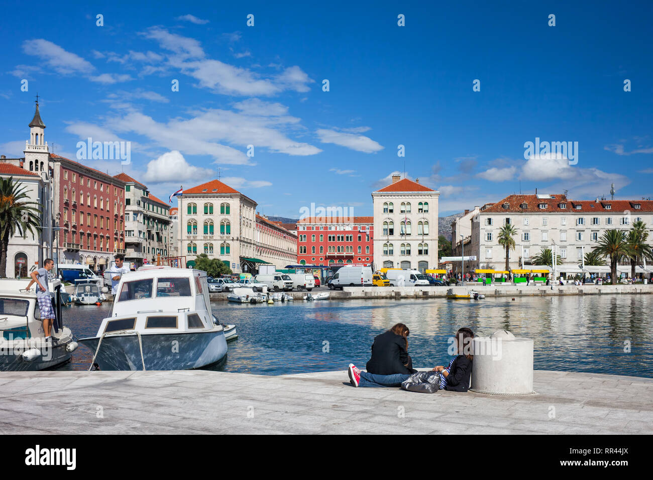 City of Split in Croatia, sea bay waterfront, Dalmatia region Stock ...