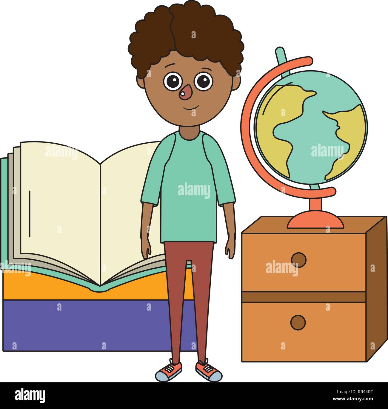 school education boy cartoon Stock Vector Image & Art - Alamy