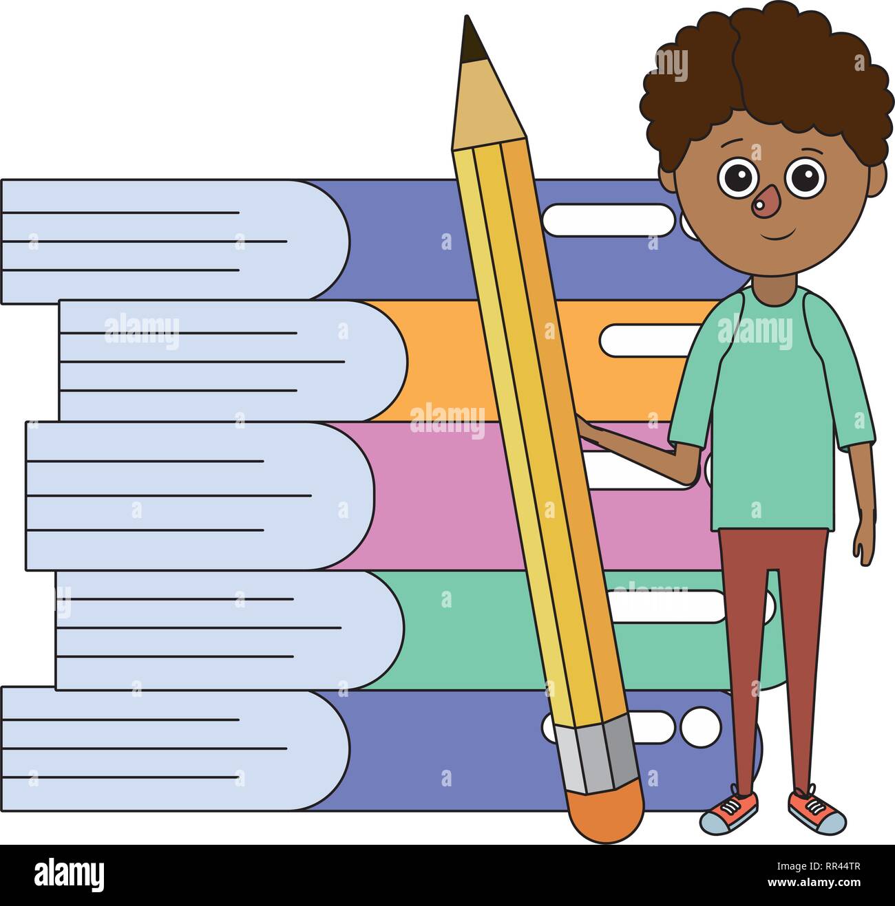 school education boy cartoon Stock Vector Image & Art - Alamy