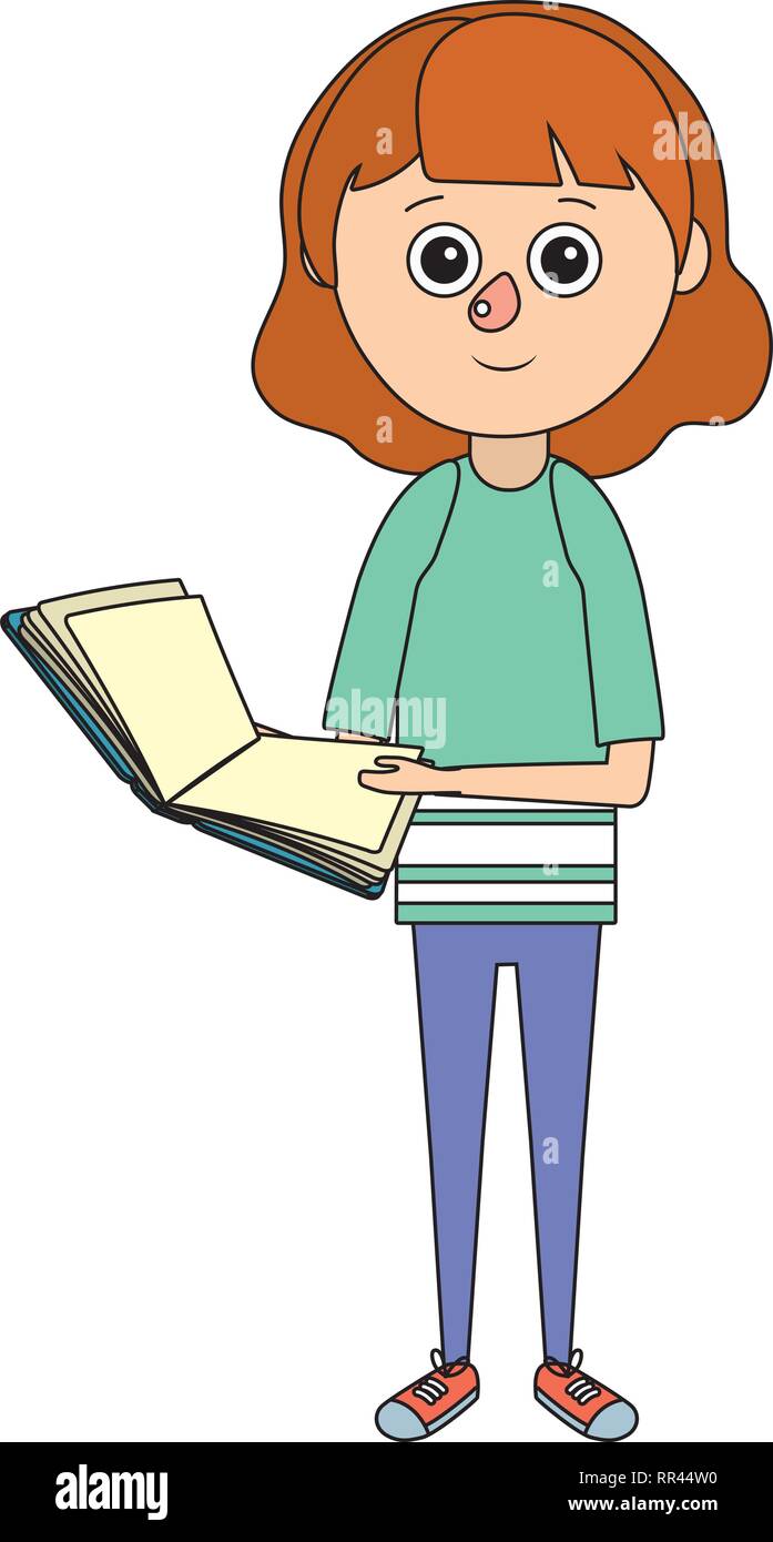 school education girl cartoon Stock Vector Image & Art - Alamy