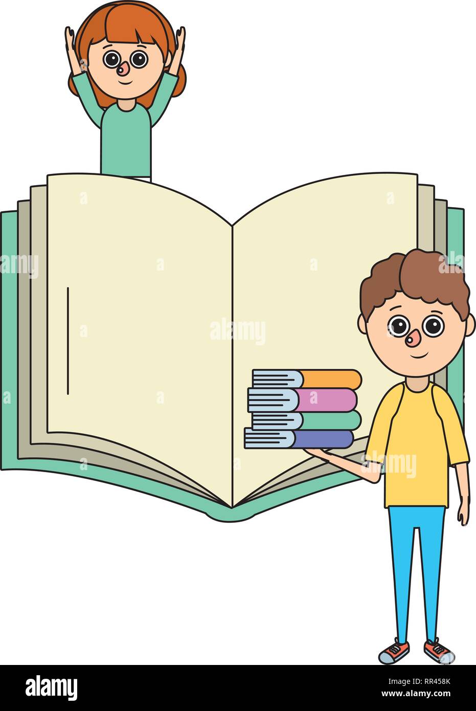 school education children cartoon Stock Vector Image & Art - Alamy