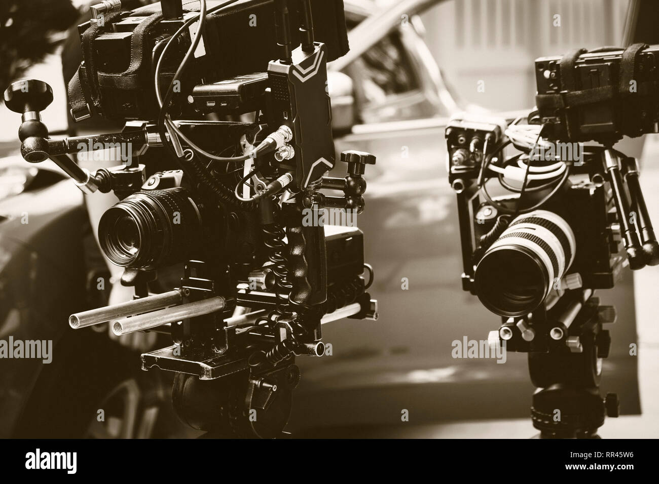 Film Crew Background Stock Photo - Alamy