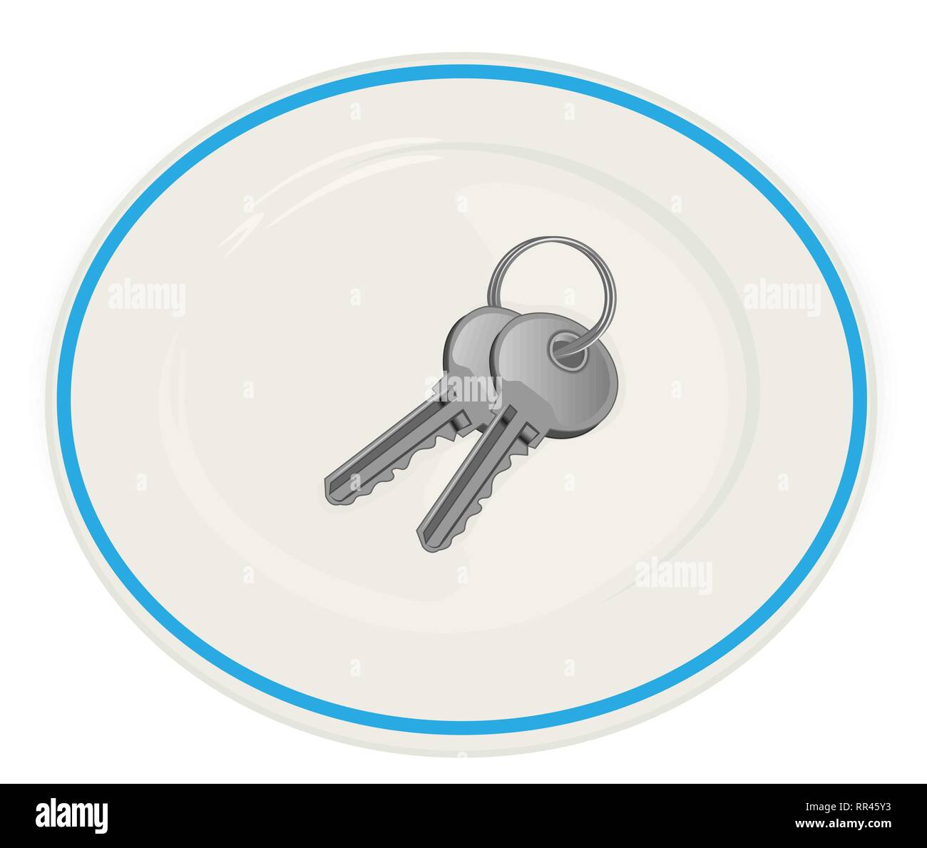 Black and white key plate Stock Vector Images - Alamy