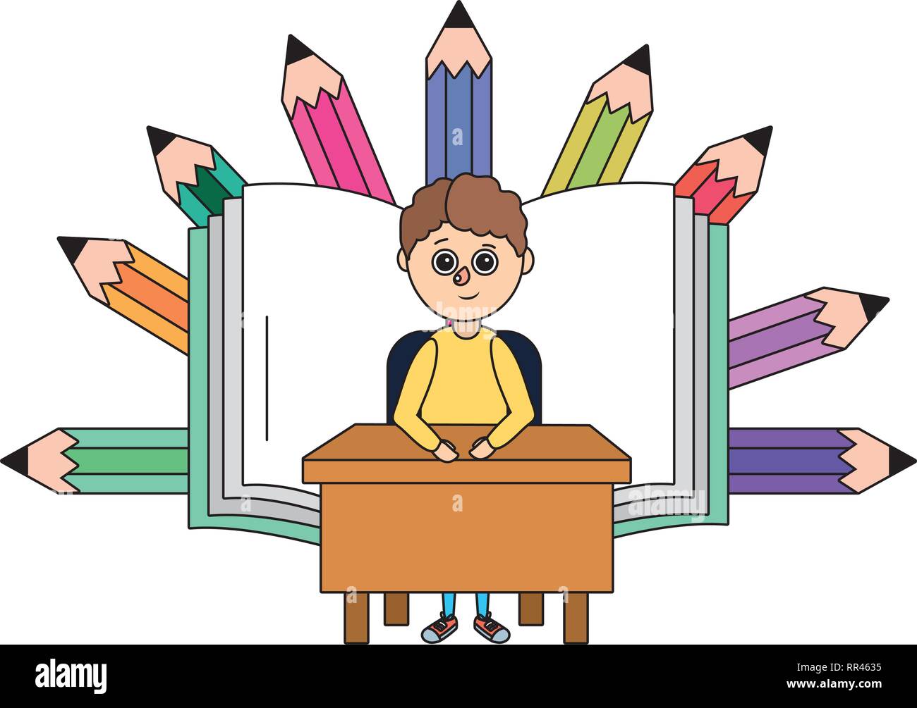 Clip Art Student Writing