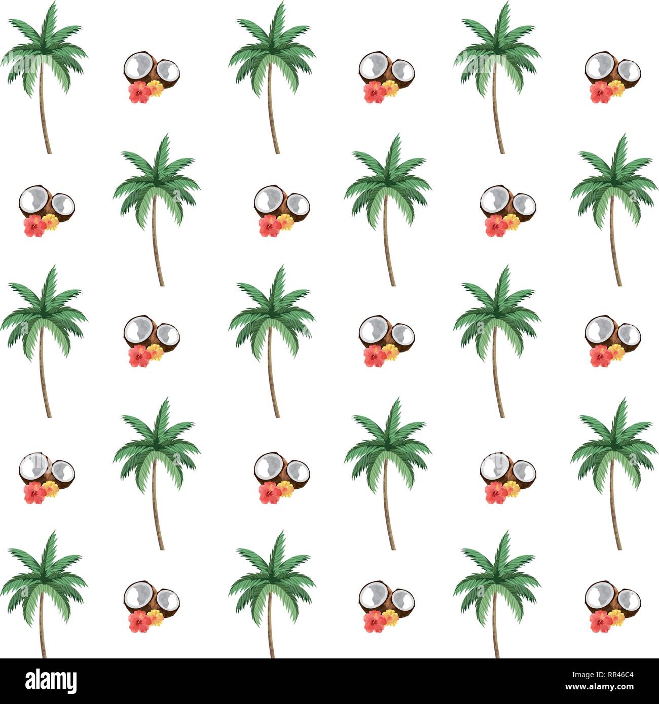 tropical coconut cartoon Stock Vector Image & Art - Alamy