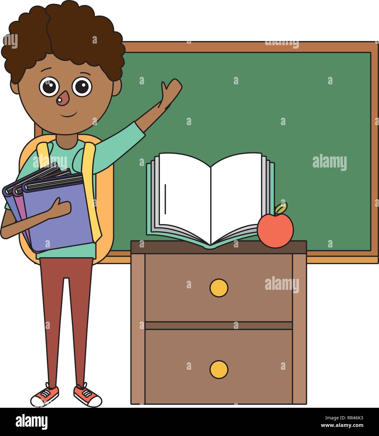 school child boy cartoon Stock Vector Image & Art - Alamy