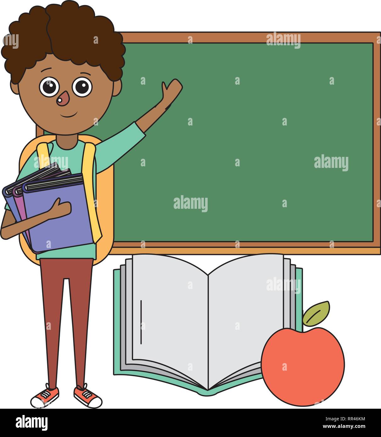 school child boy cartoon Stock Vector Image & Art - Alamy