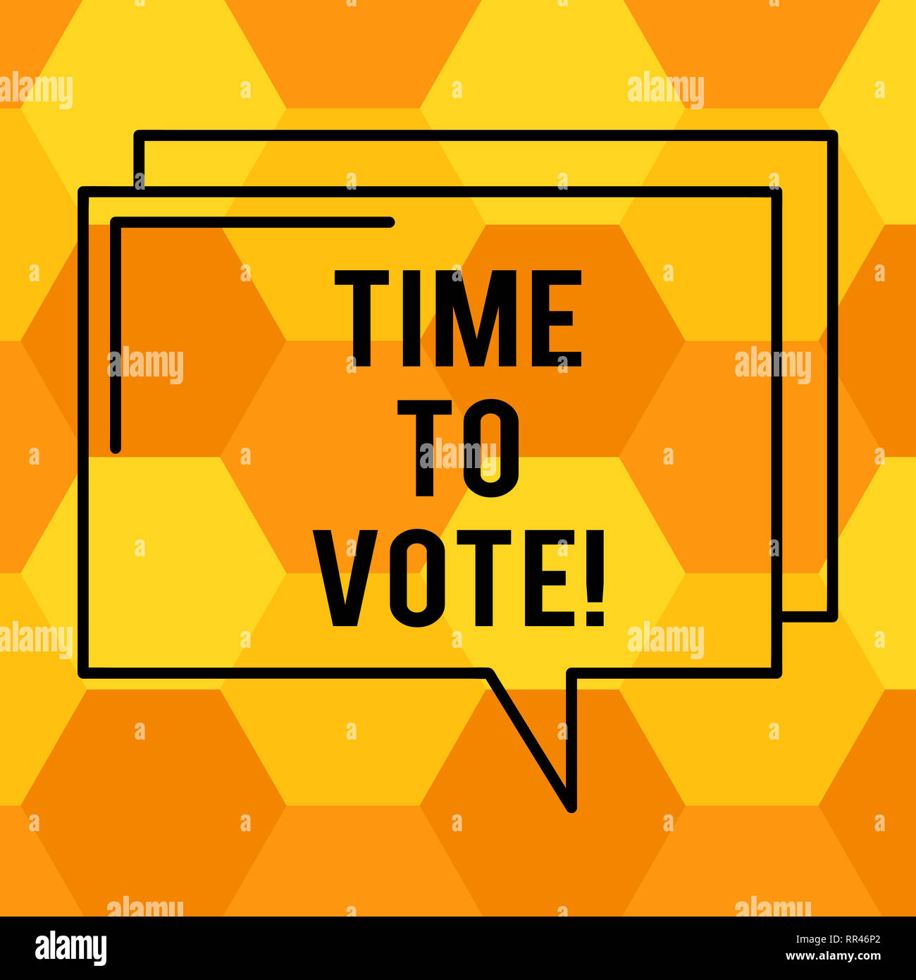 Handwriting text writing Time To Vote. Concept meaning Election ahead ...
