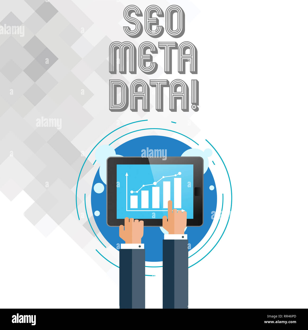 Writing note showingSeo Meta Data. Business photo showcasing Search ...