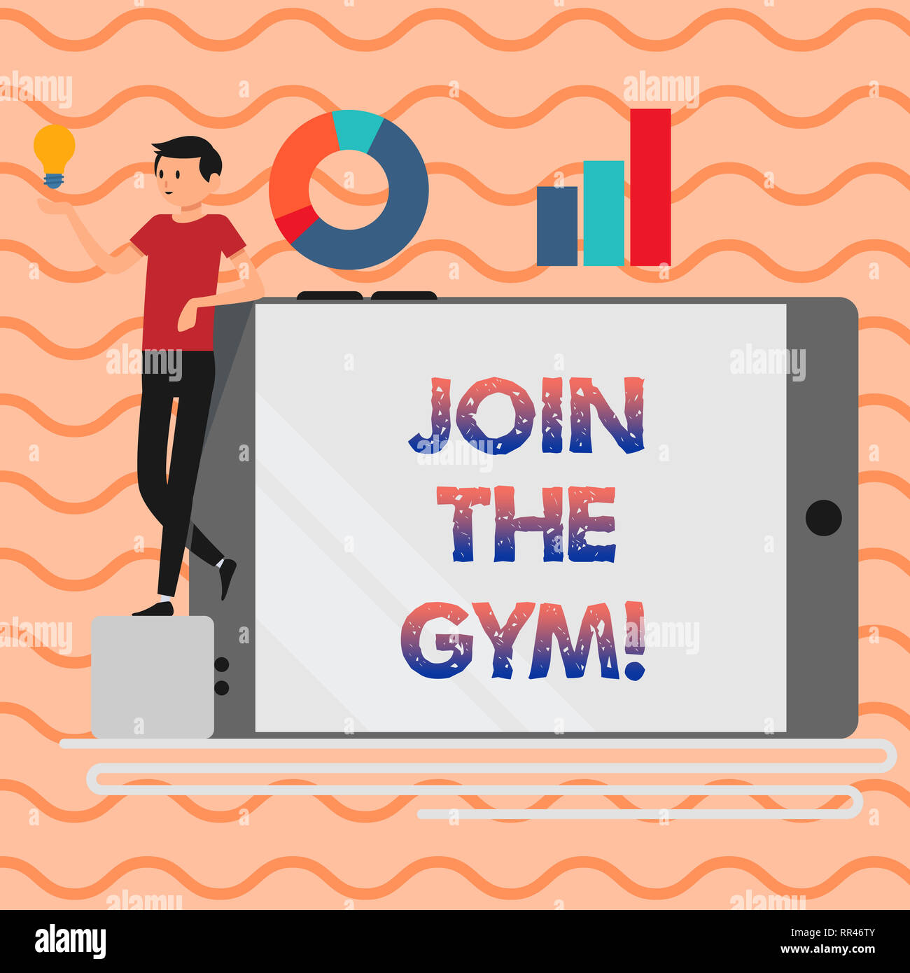 Word writing text Join The Gym. Business concept for Motivation to ...