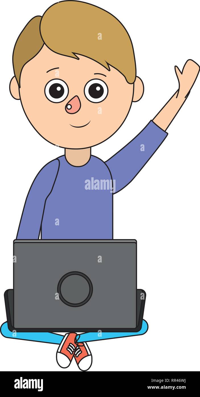 school student boy cartoon Stock Vector Image & Art - Alamy