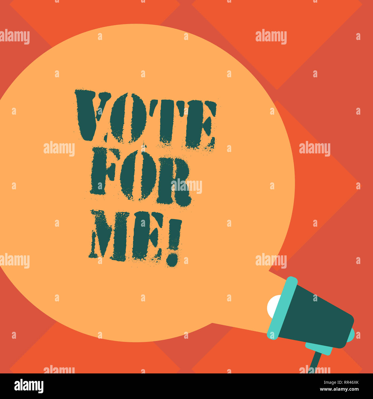 Handwriting text Vote For Me. Concept meaning Campaigning for a ...