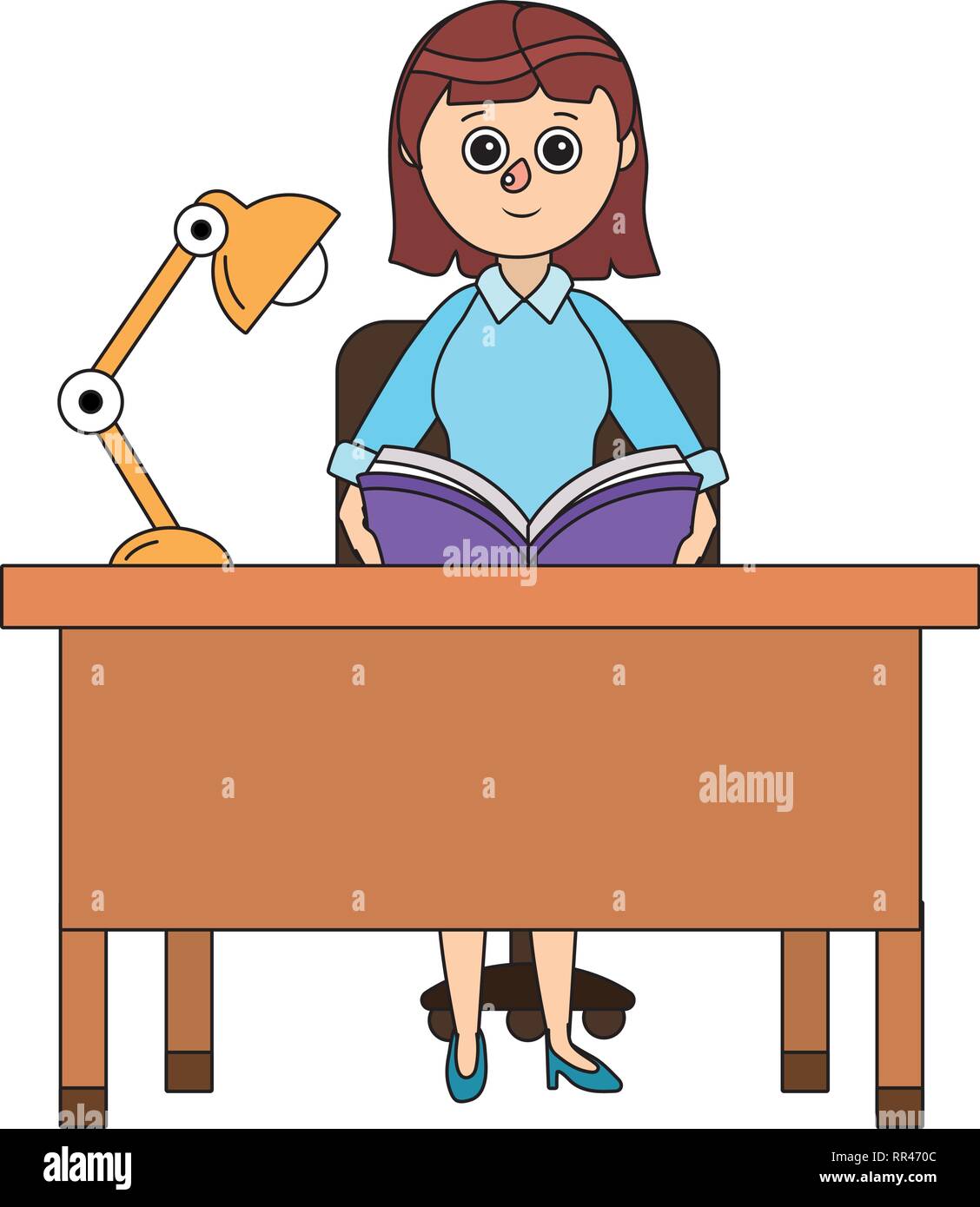 school teacher cartoon Stock Vector Image & Art - Alamy