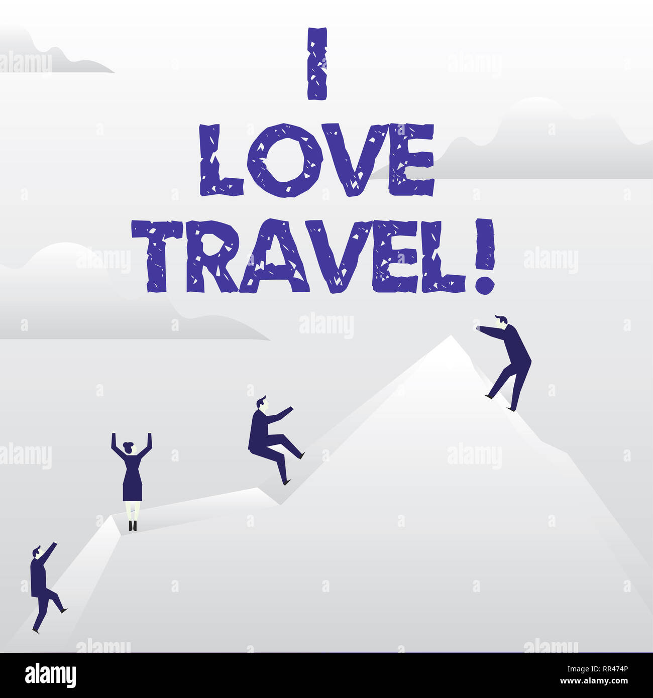 Conceptual hand writing showing I Love Travel. Business photo ...